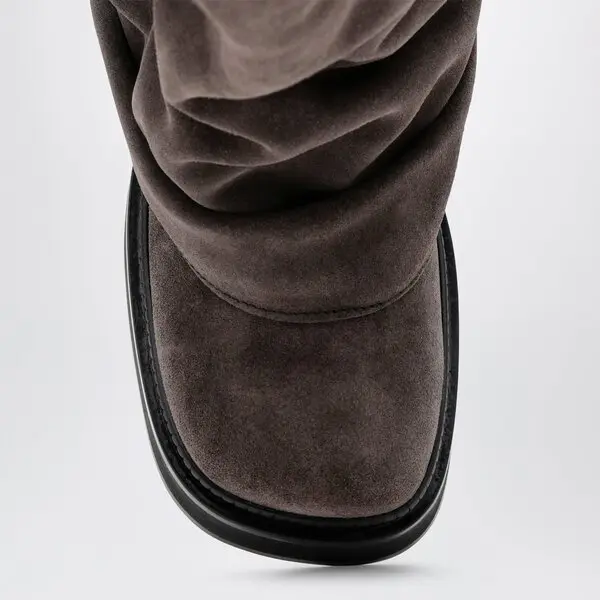 Attico Robin Suede Boots - Grey
