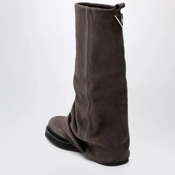 Attico Robin Suede Boots - Grey