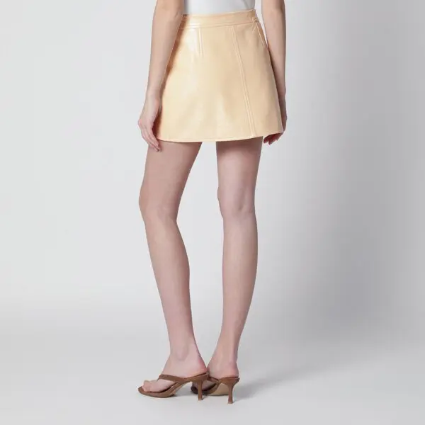 COURREGES Vinyl Mini Skirt - Orange