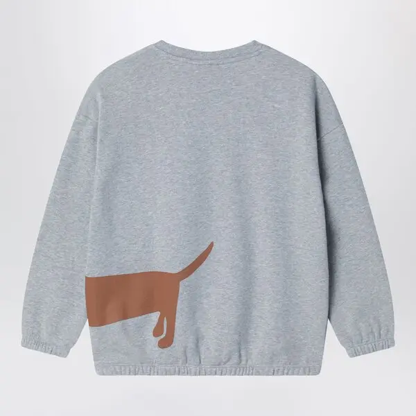 MINI RODINI Organic Cotton Dachshund Print Sweatshirt