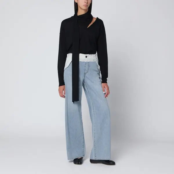 Sacai Two-tone Denim Jeans