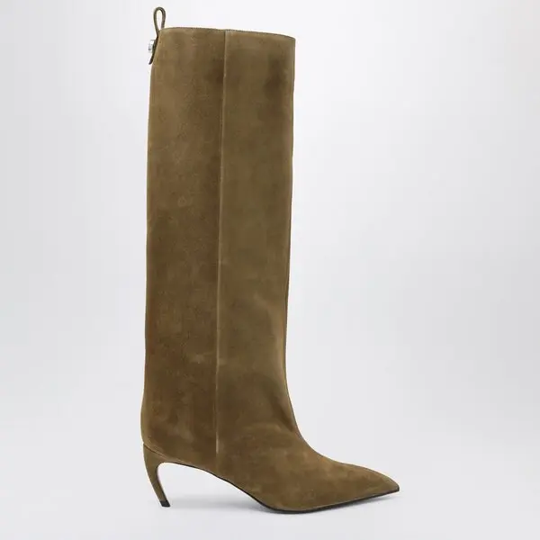 Attico Lea Military High Boot - Green