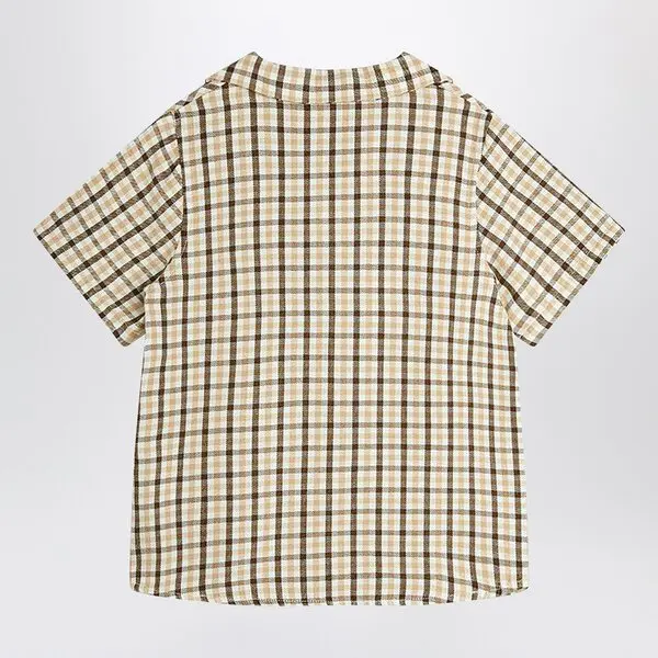 MINI RODINI Checked Organic Cotton Shirt