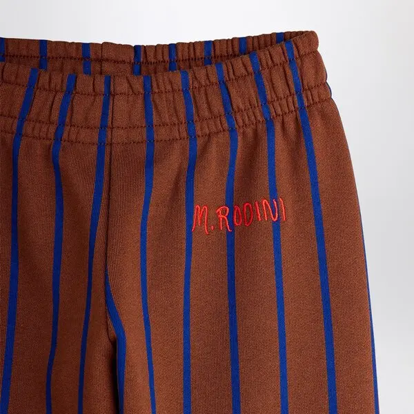 MINI RODINI Striped Cotton Jogging Trousers