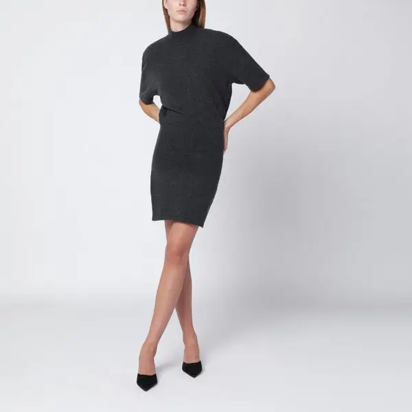 Jacquemus Dark Wool And Cashmere Dress