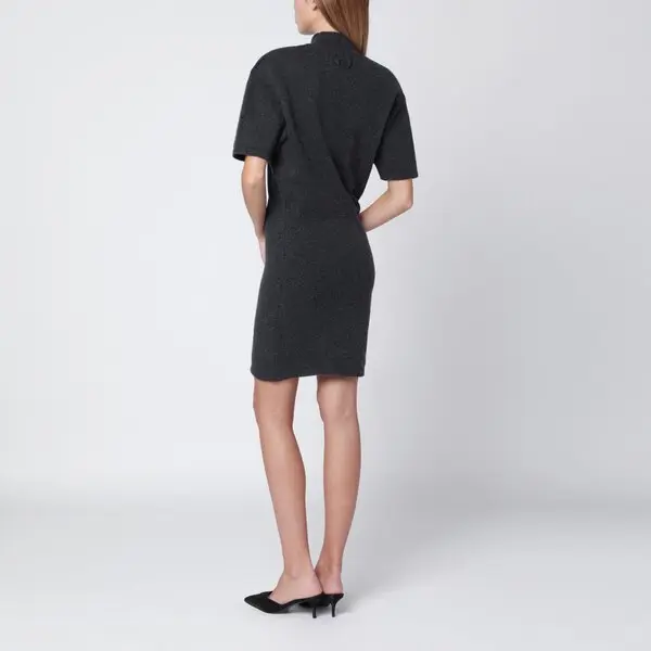 Jacquemus Dark Wool And Cashmere Dress