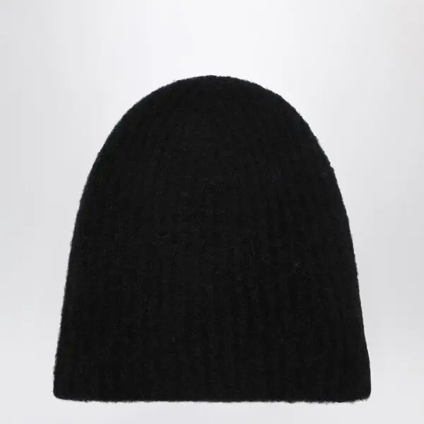 ROBERTO COLLINA Cashmere And Silk Blend Ribbed Beanie - Black