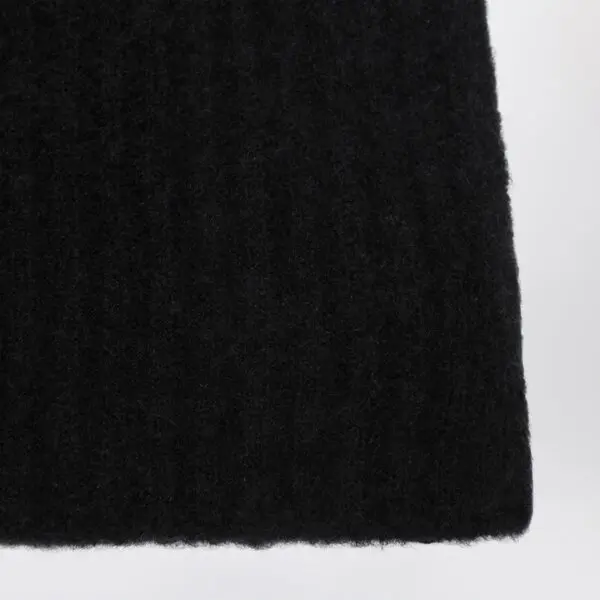 ROBERTO COLLINA Cashmere And Silk Blend Ribbed Beanie - Black