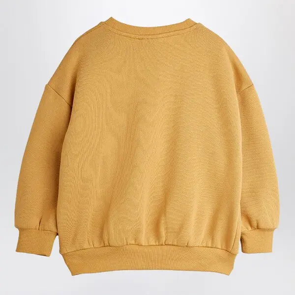 MINI RODINI Crewneck Sweatshirt With Dino Appliqu - Beige