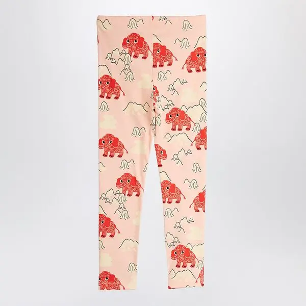 MINI RODINI Leggings With Mammoth Print