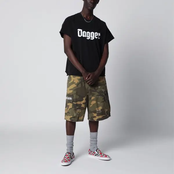 DAGGER Cotton Distressed T-shirt