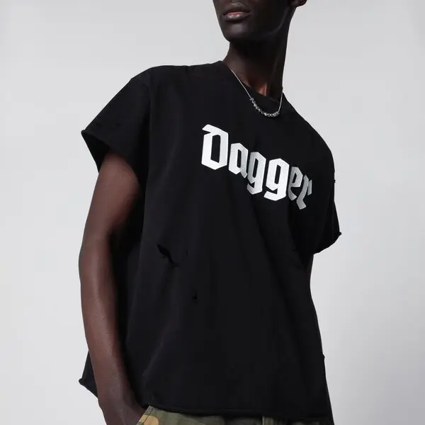 DAGGER Cotton Distressed T-shirt