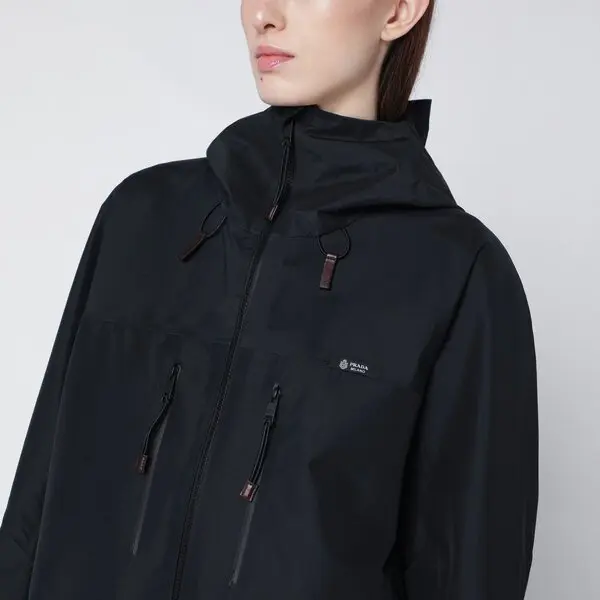 Prada Technical Canvas Hooded Jacket