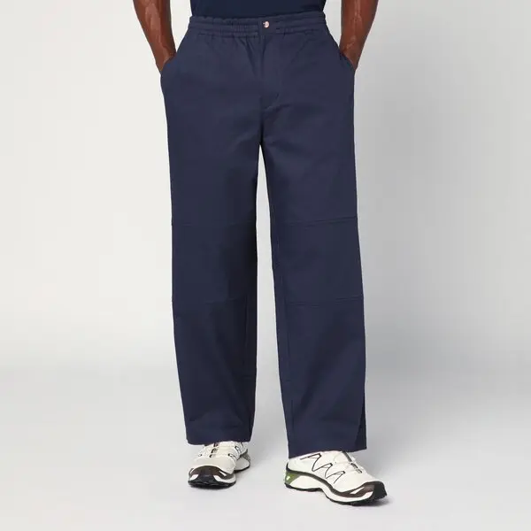 Moncler X Gilga Farm Cotton Gabardine Trousers - Blue