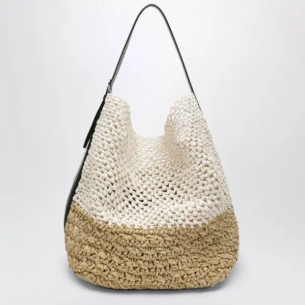 TOTEME Raffia Tote Bag - Beige