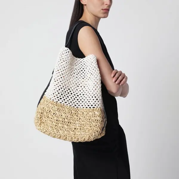 TOTEME Raffia Tote Bag - Beige