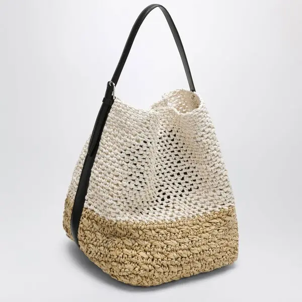 TOTEME Raffia Tote Bag - Beige