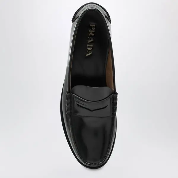 Prada Brushed Leather Loafers