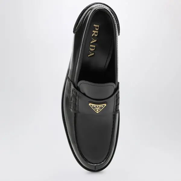 Prada Brushed Leather Loafers