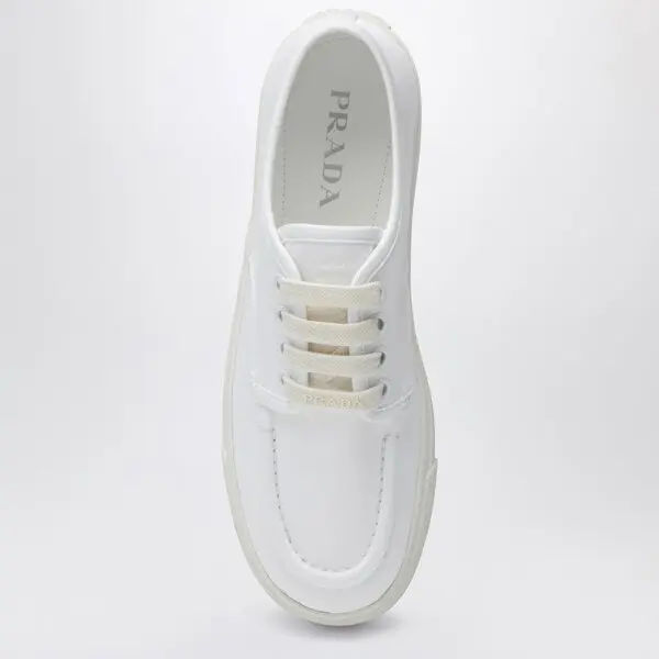 Prada Cotton Canvas Lace-up Sneakers
