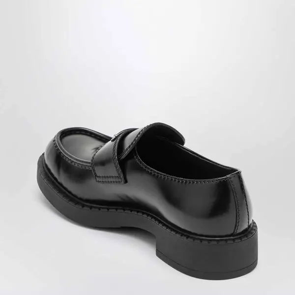 Prada Brushed Leather Loafers