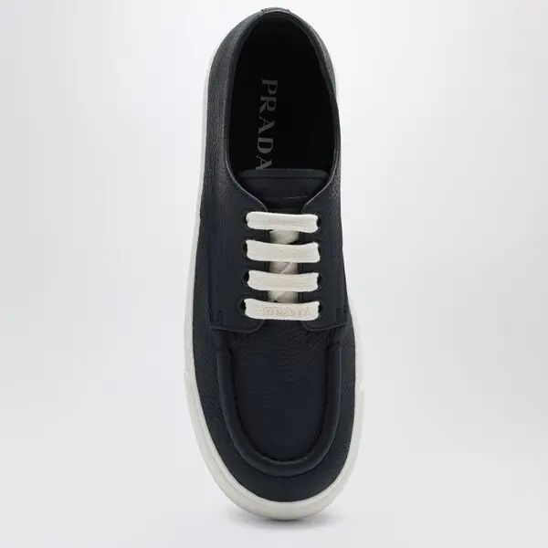Prada Baltic Hammered Leather Sneakers