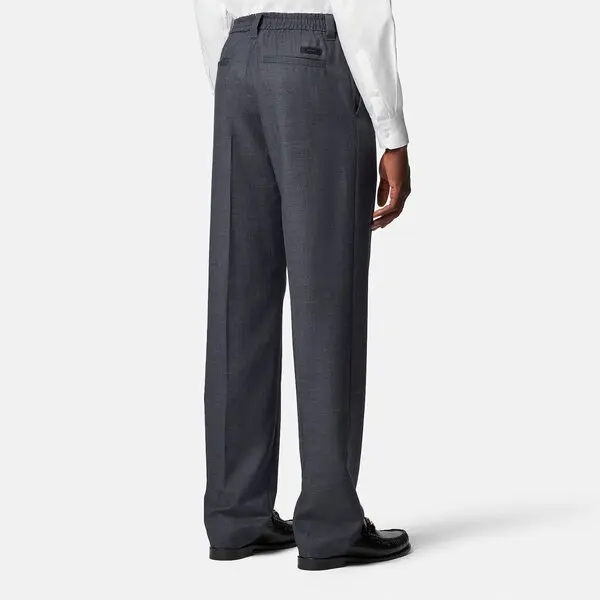 Versace Anthracite Wool Jogger Trousers