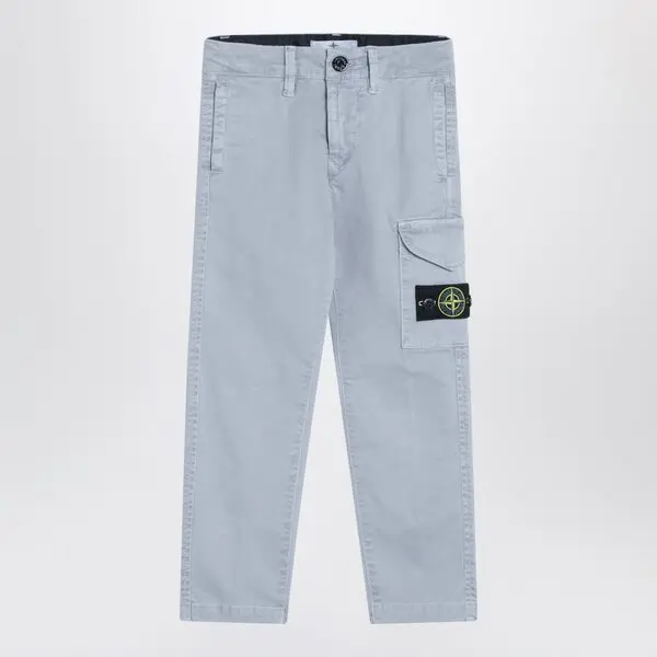 Stone Island Dust-coloured Cotton Cargo Trousers