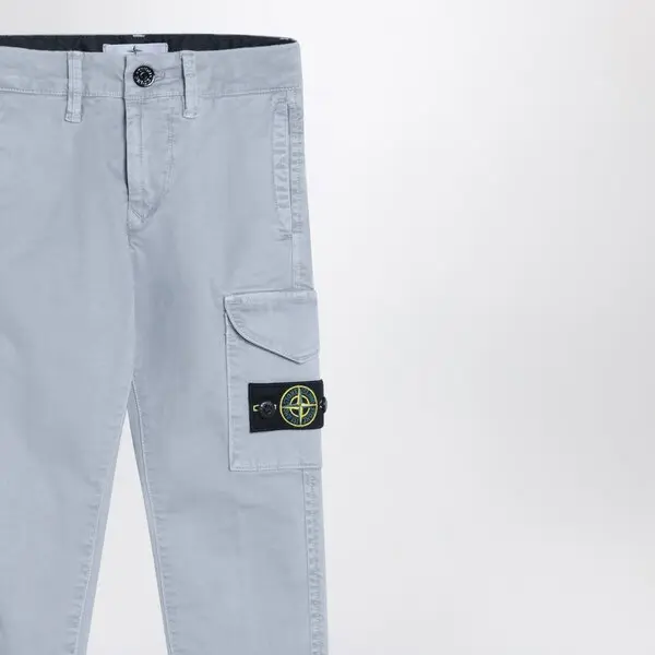Stone Island Dust-coloured Cotton Cargo Trousers