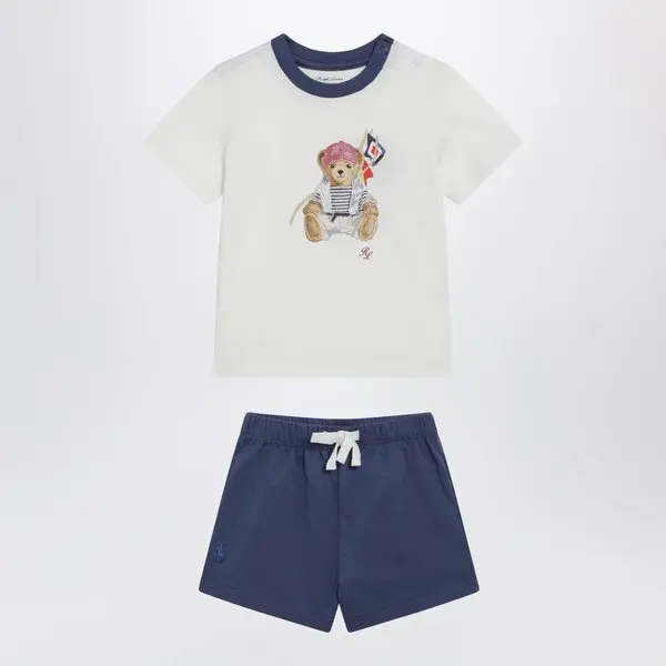 Polo Ralph Lauren Two-piece Polo Bear Set - White