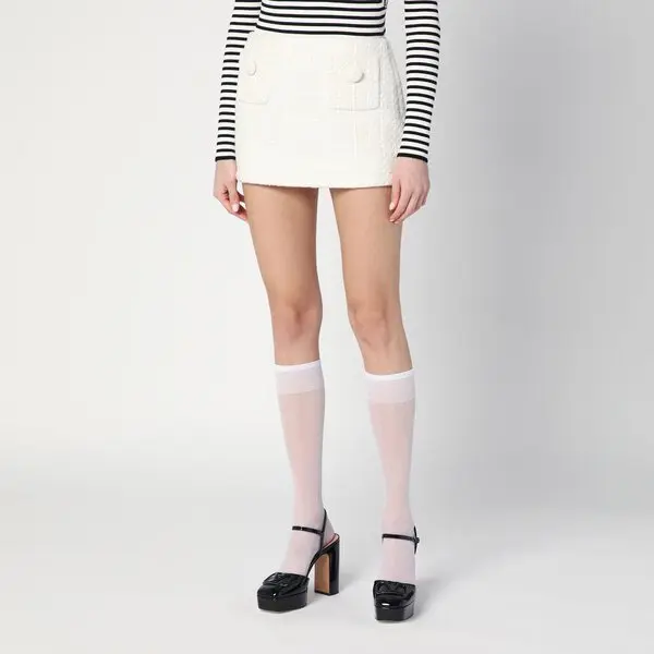Marc Jacobs Textured Tweed Mini Skirt