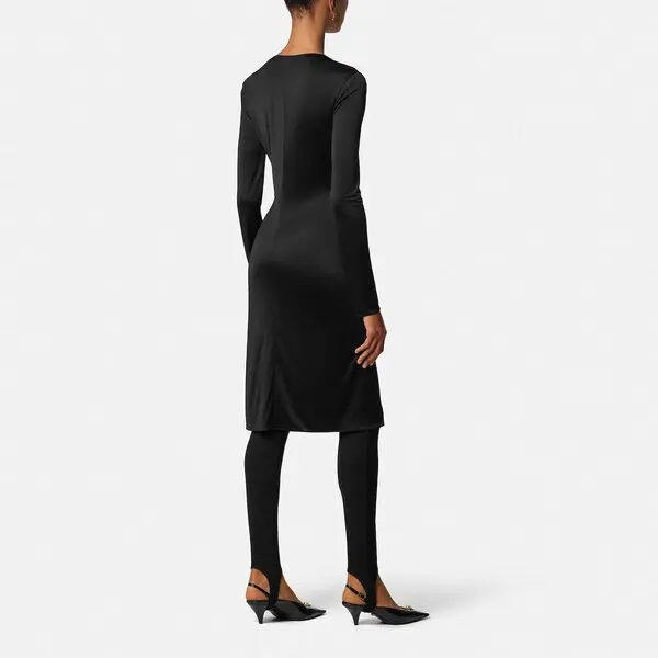 Versace Viscose Jersey Midi Dress