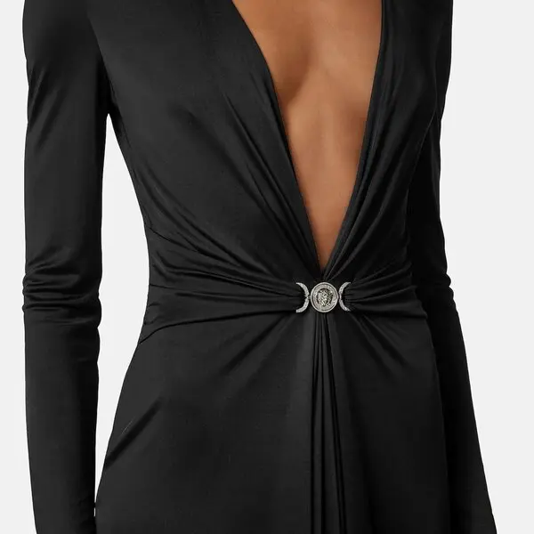 Versace Viscose Jersey Midi Dress
