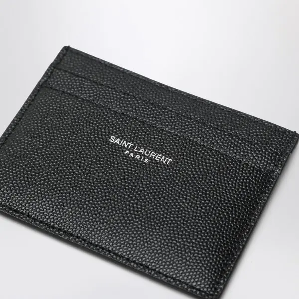 Saint Laurent Textured Leather Card Holder