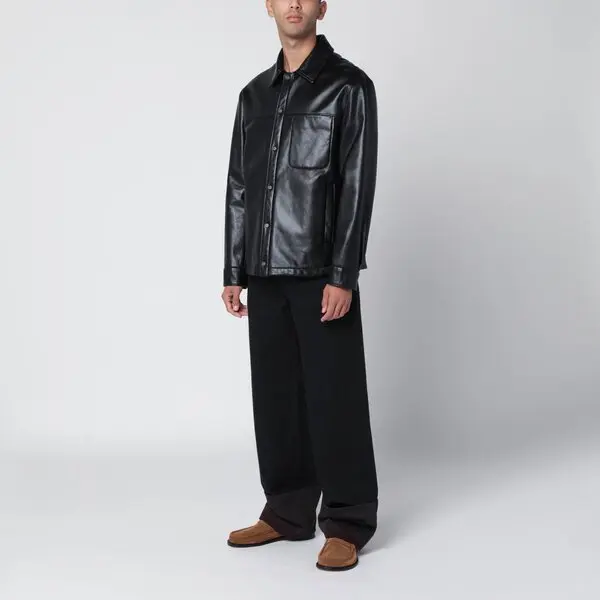 SALVATORE SANTORO Leather Overshirt