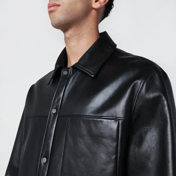SALVATORE SANTORO Leather Overshirt
