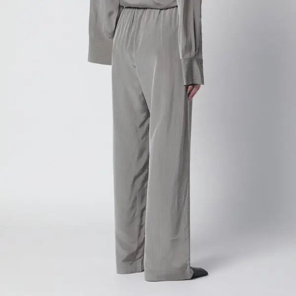 RÓHE Light Wide Striped Trousers - Grey