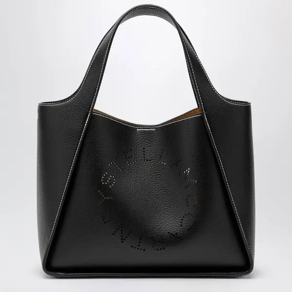 Stella McCartney Medium Stella Logo Bag - Black