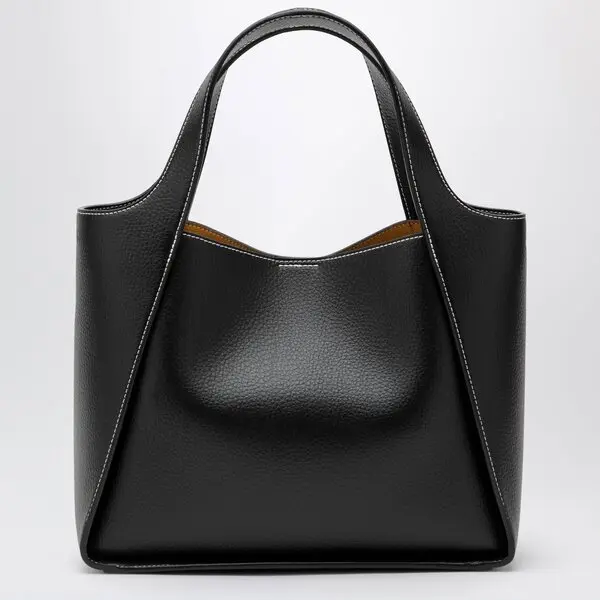 Stella McCartney Medium Stella Logo Bag - Black