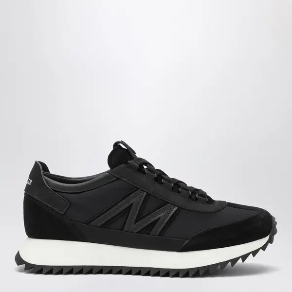 Moncler Pacey2 Suede And Nubuck Sneakers - Black