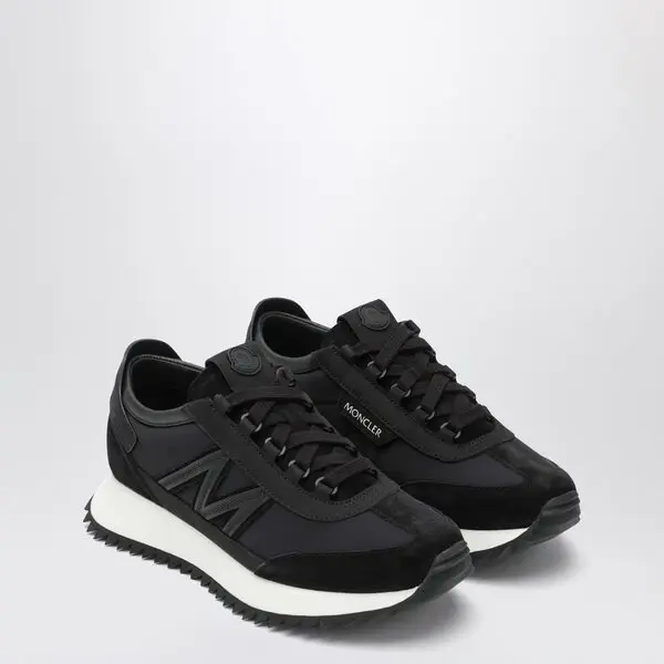 Moncler Pacey2 Suede And Nubuck Sneakers - Black