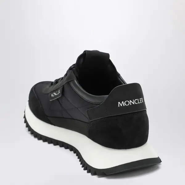 Moncler Pacey2 Suede And Nubuck Sneakers - Black