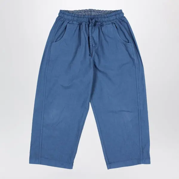 BÚHO Navy Cotton Poplin Trousers