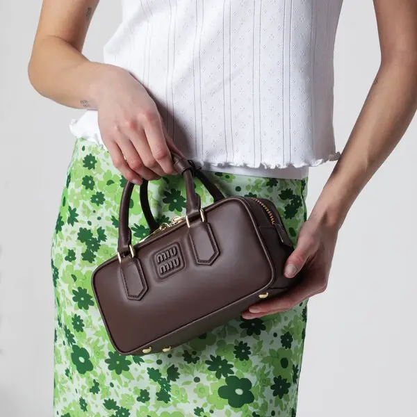 Miu Miu Arcadie Regular Satchel - Brown