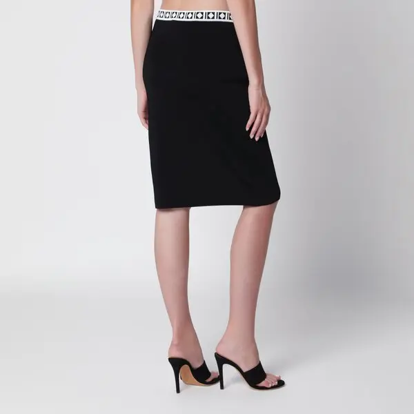 Versace Jacquard Viscose-blend Midi Skirt