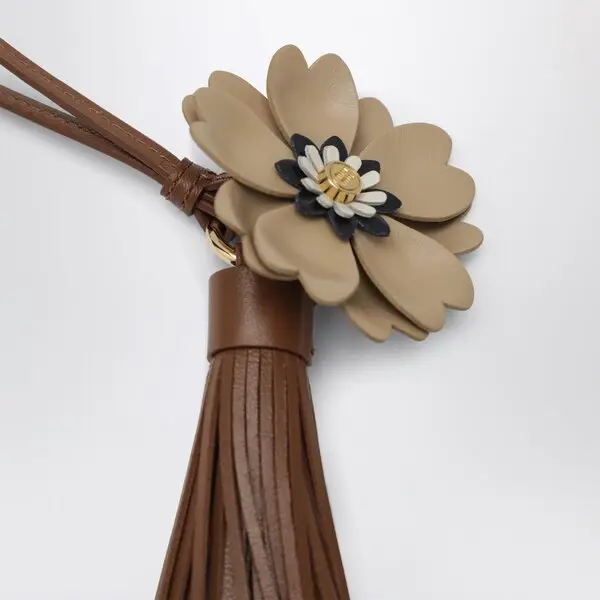 Miu Miu Nappa Leather Tassel With Floral Embellishment
