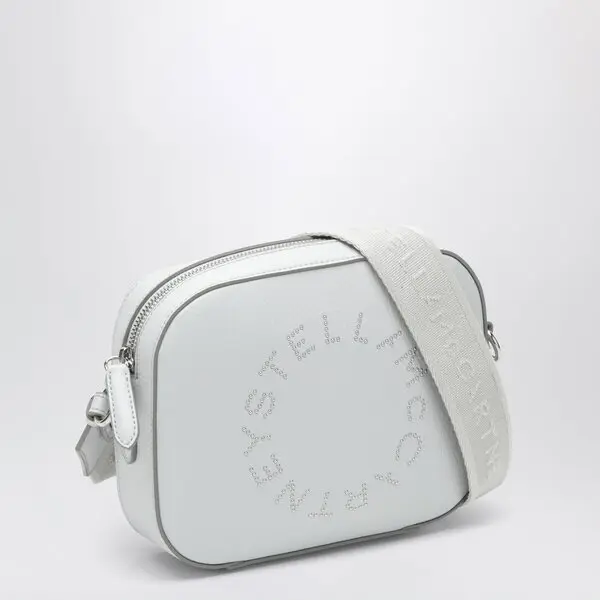 Stella McCartney Pearl Vegan Leather Camera Bag With Studded Logo - Grey