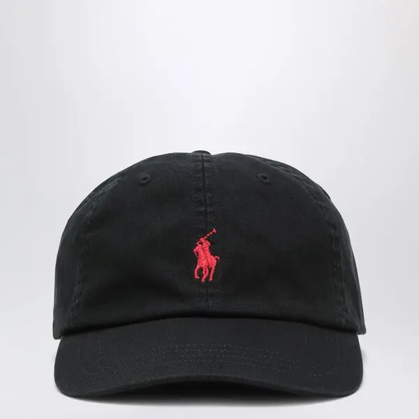 Polo Ralph Lauren Embroidered Logo Baseball Cap - Black