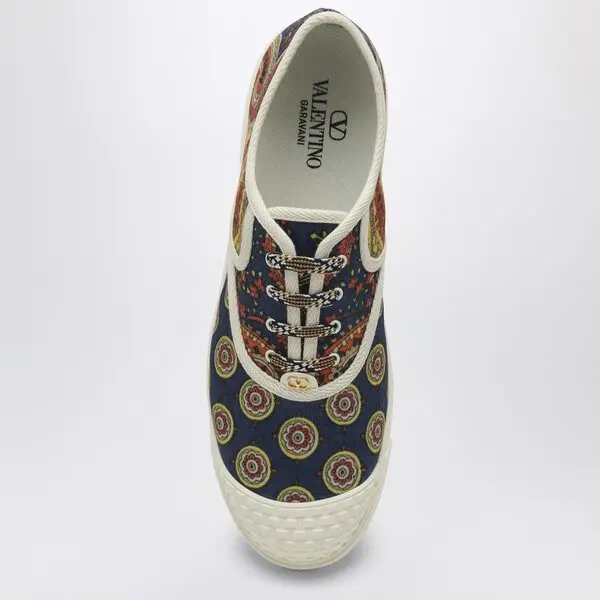 Valentino Garavani Voyage Imaginaire Fabric Sneakers - Beige