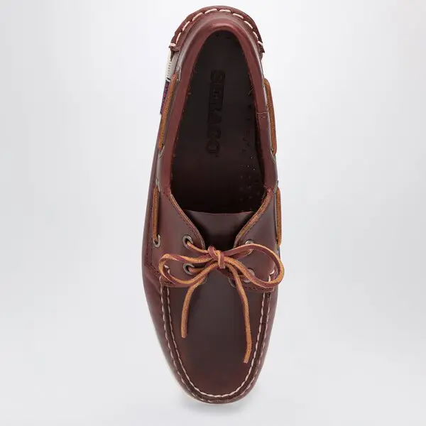 SEBAGO Moccasin Docksides Portland Waxed Leather Boat Shoes - Brown